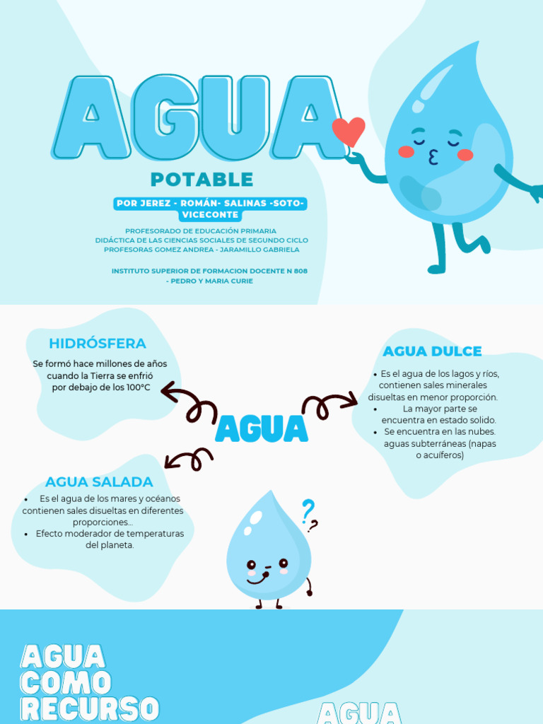 Importancia del Agua Potable en Educación | PDF | Agua | Agua subterránea