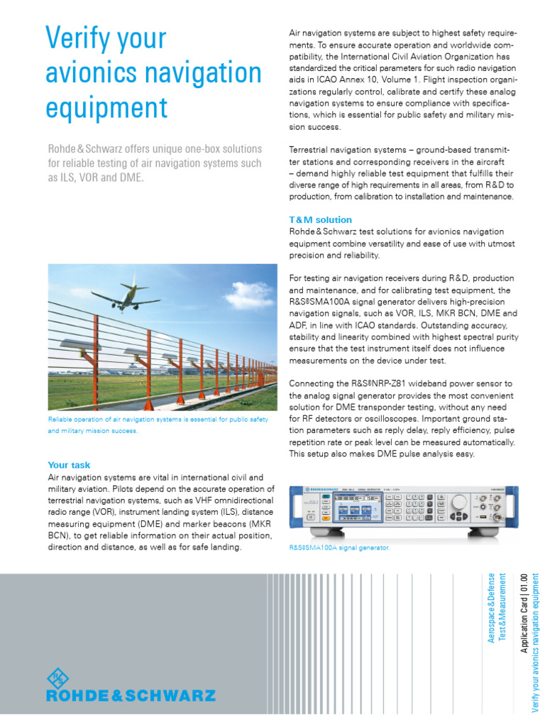 Air Navigation Testing Solutions | PDF | Electronics | Information And ...