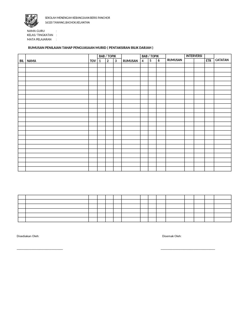 Borang PBD 2023 | PDF