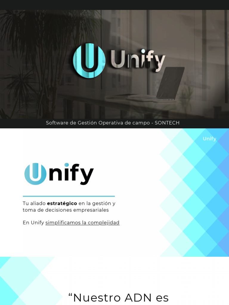 Presentación Unify | PDF | Computación en la nube | Aplicación movil