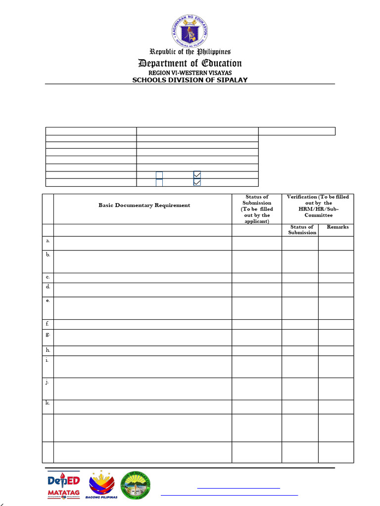 Checklist-and-Omnibus-Sworn-Statement FINAL | PDF