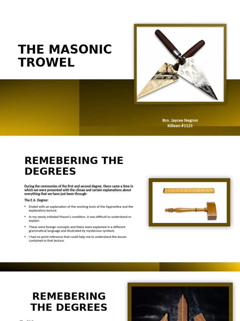 The Masonic Trowel | PDF