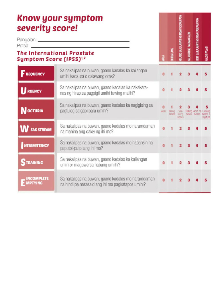 IPSS Tagalog PDF | PDF