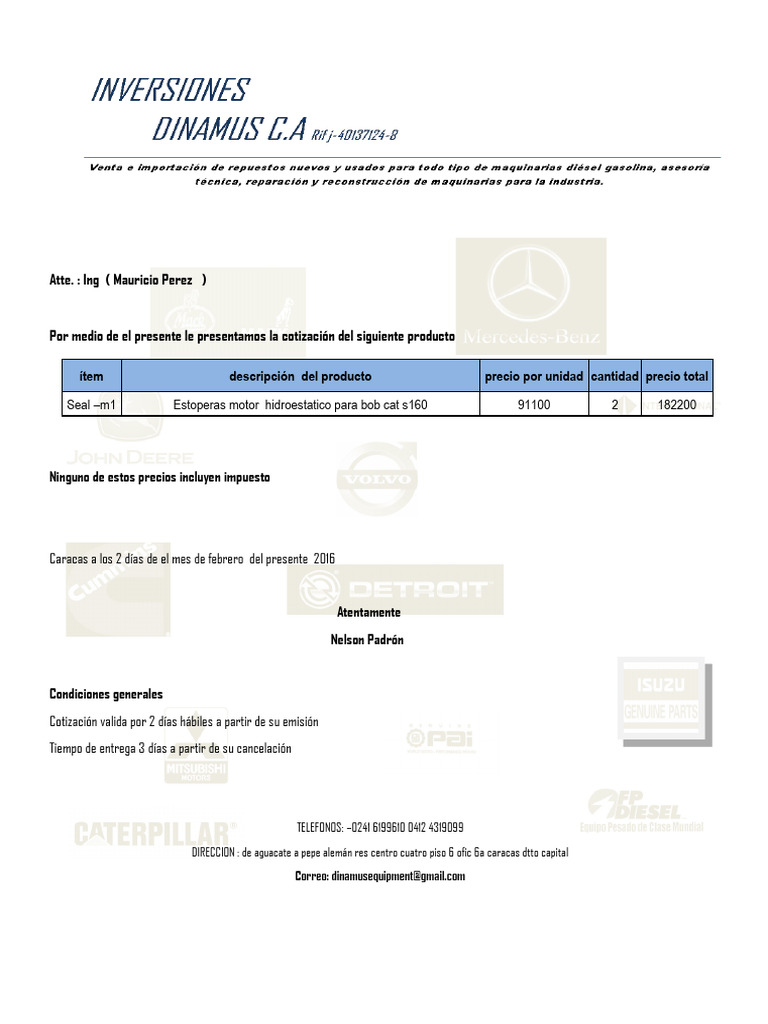 Estoperas s160 | PDF