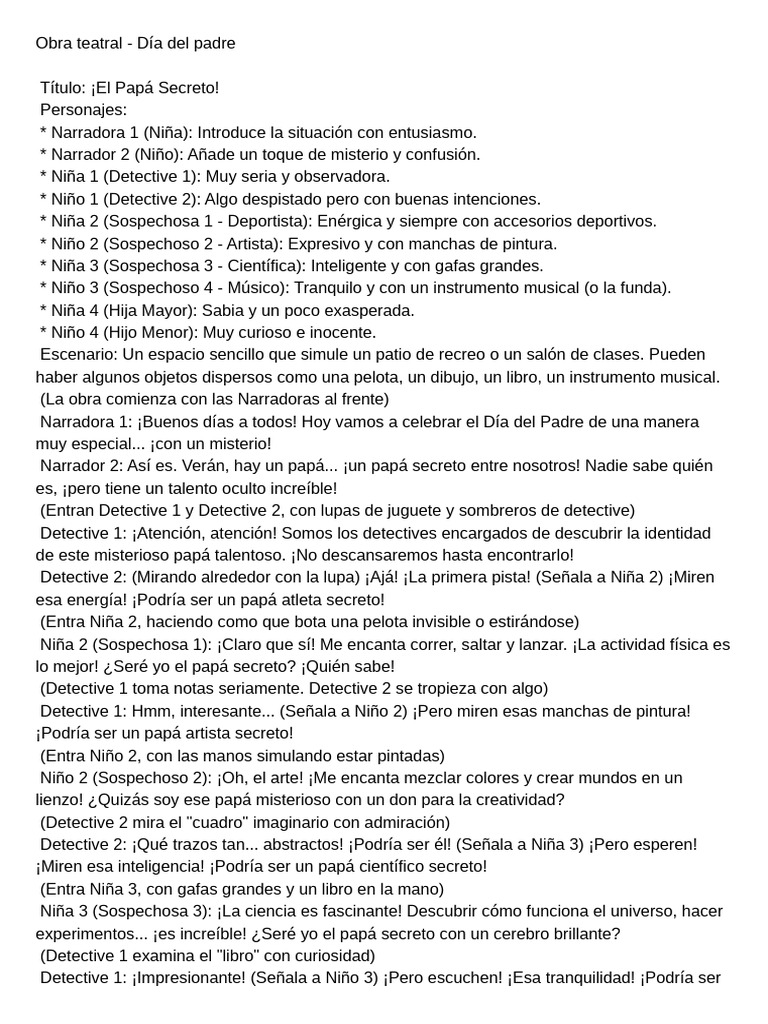 ¡Claro Que Sí! Aquí Tienes Una Obra Corta Con Un Toque de Humor y Un ...