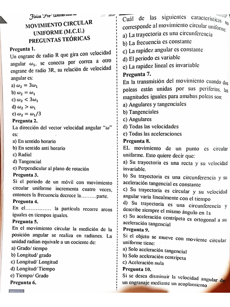 Mov Circular | PDF