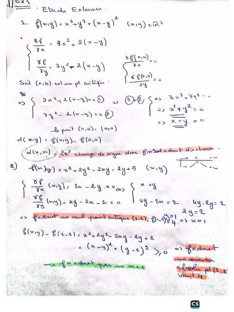 Correction Complète TD 4 Analyse | PDF