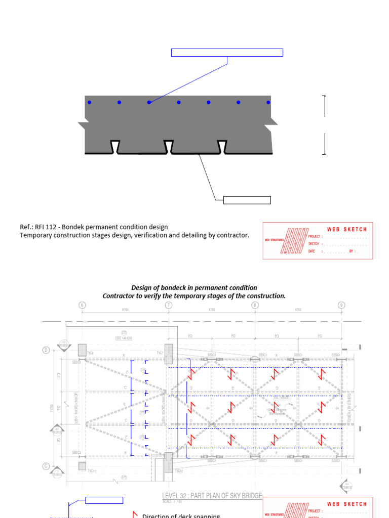 SK - 518A Sky Bridge Bondek Detail For Permanent Condition (Ref. RFI ...