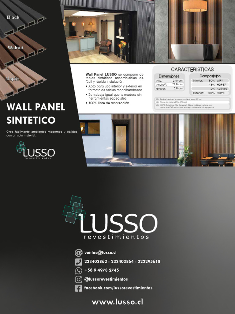 Ficha Wall Panel | PDF