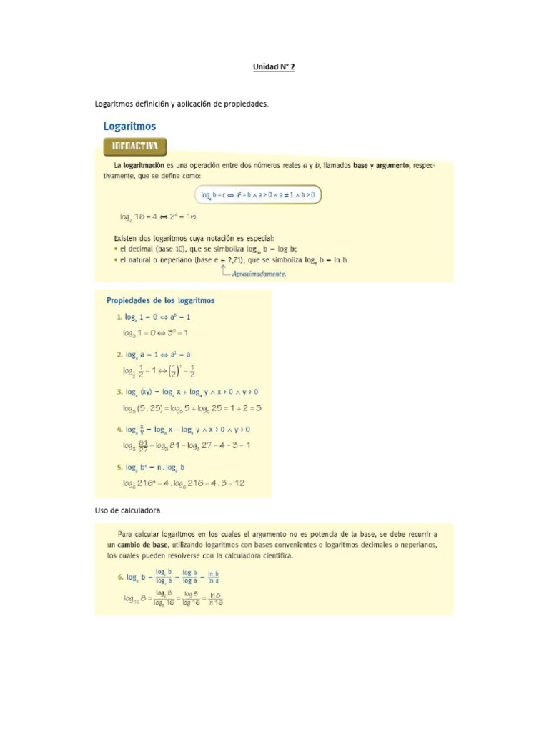 Logaritmos | PDF