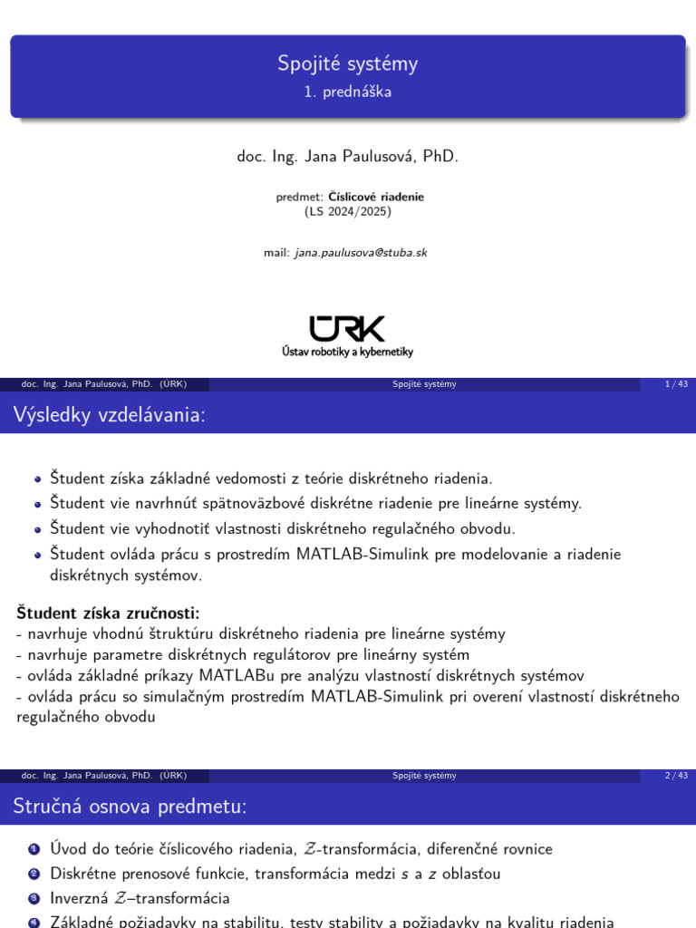 PREDNASKA 1 SPOJ Sys OPAKOVANIE | PDF