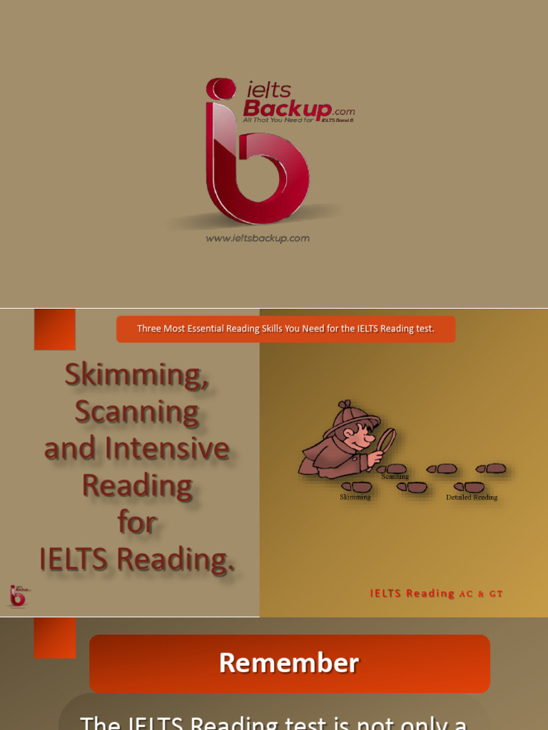 Essential Reading Skills for IELTS | PDF | Speed Reading | English Language