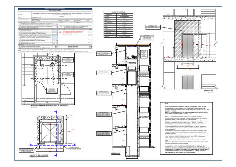Detalle de Ascensor | PDF | Ascensor | Transporte