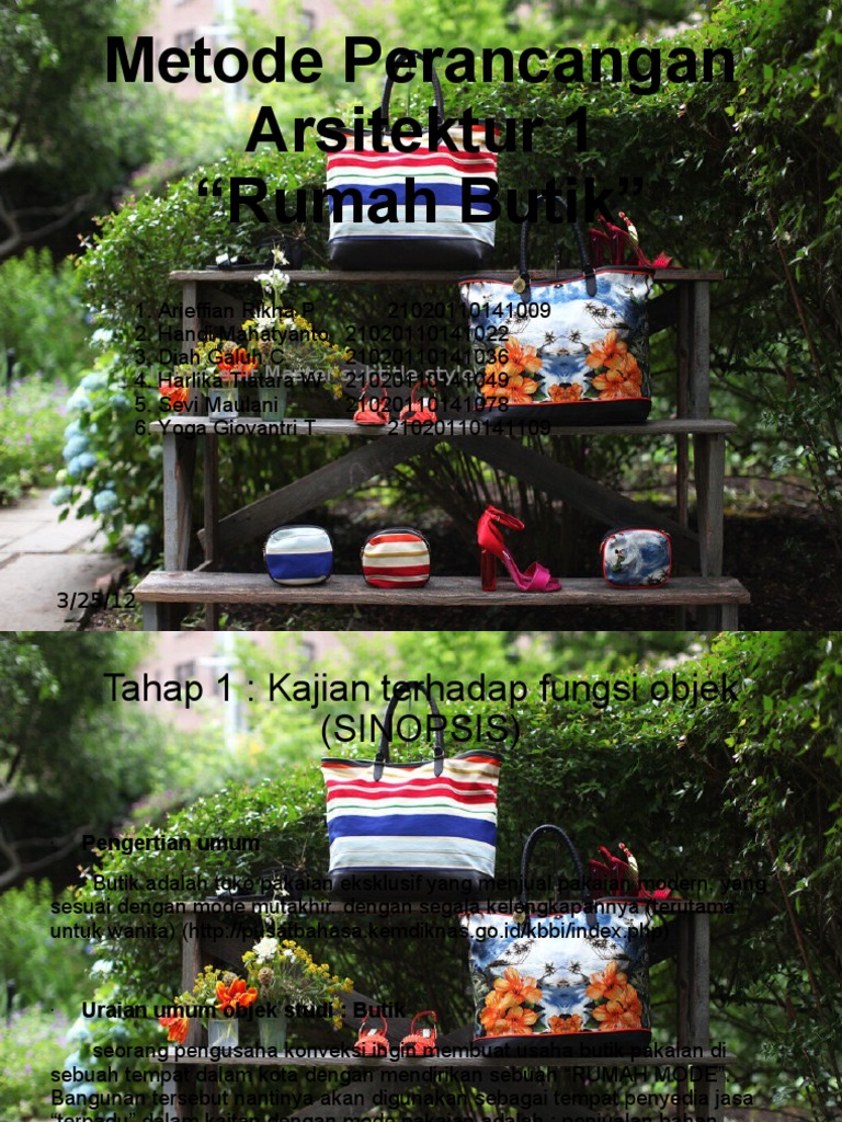 Metode Perancangan Arsitektur 1 | PDF