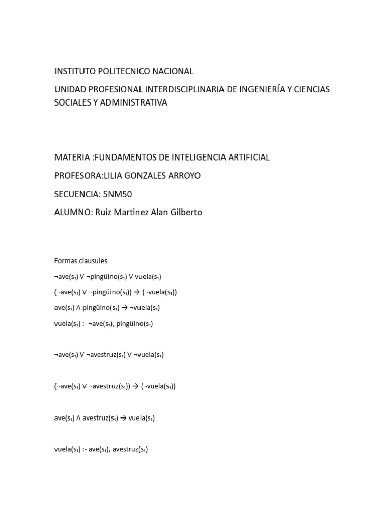 PR5. Calculo Predicados | PDF