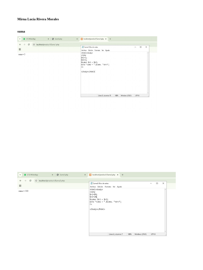 Ejercicios PHP | PDF
