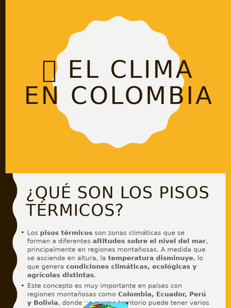 Clima en Colombia Grado Quinto | PDF