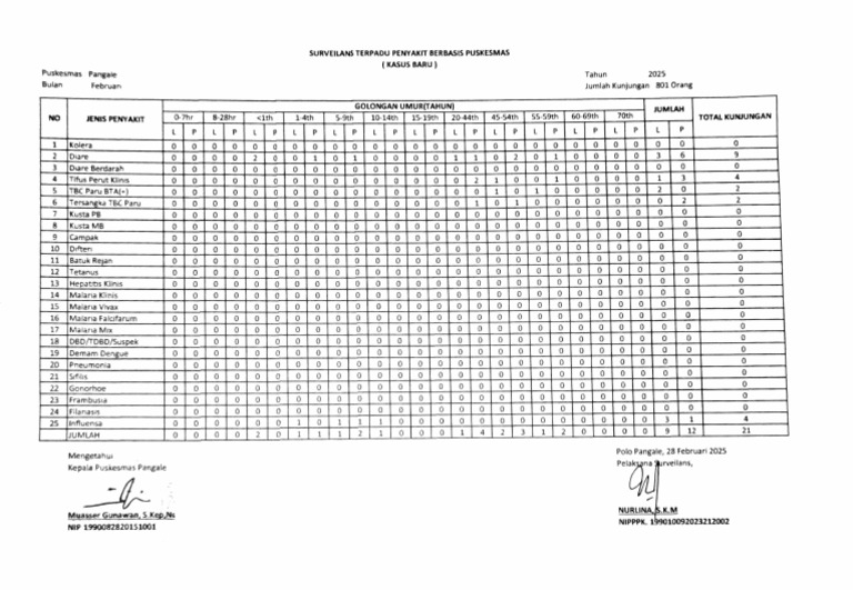 Lap. Bulanan Feb 2025 | PDF