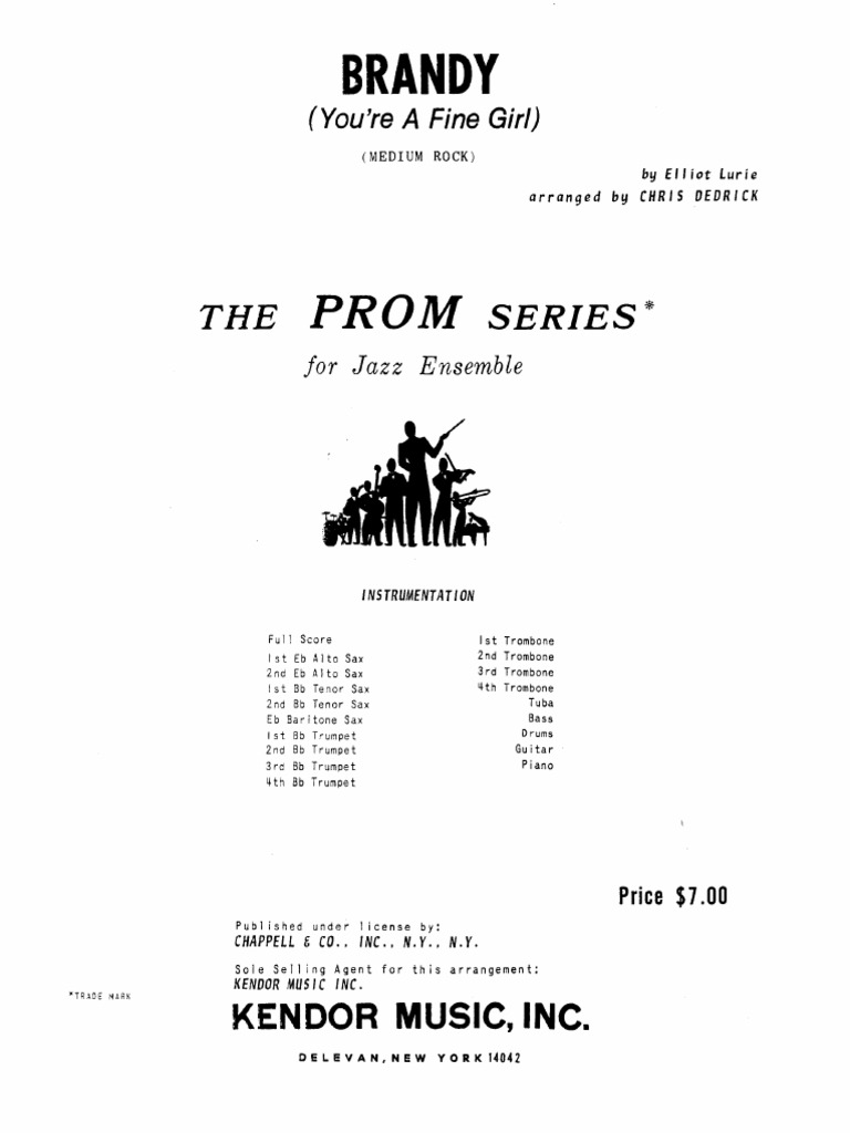 Brandy - FULL Big Band - Dedrick | PDF