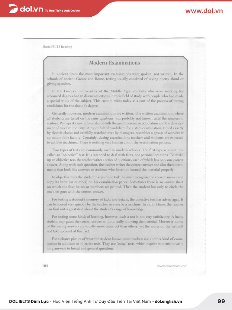 Basic Ielts Reading | PDF