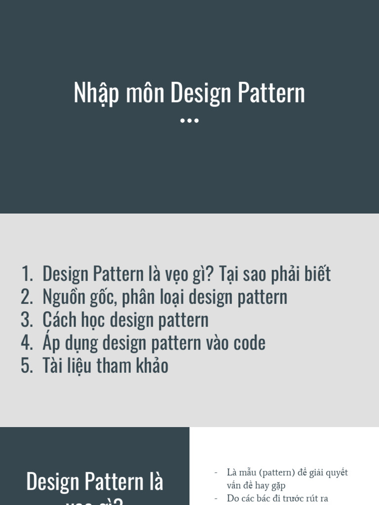 Nhập Môn Design Pattern | PDF