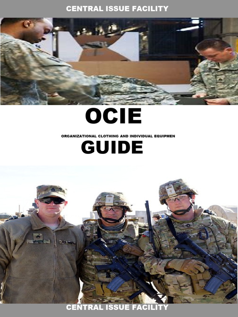 OCIE - Guide 5 7 2021pdf | PDF | Backpack | Military Personal Equipment