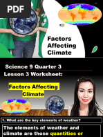 CLIMATE Grade 9 | PDF