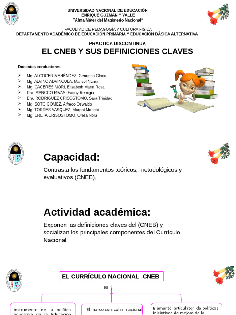 Semana 4 - PPT - DEFINICIONES CLAVES DELCURRICULO NACIONAL CNEB | PDF | Educación primaria ...