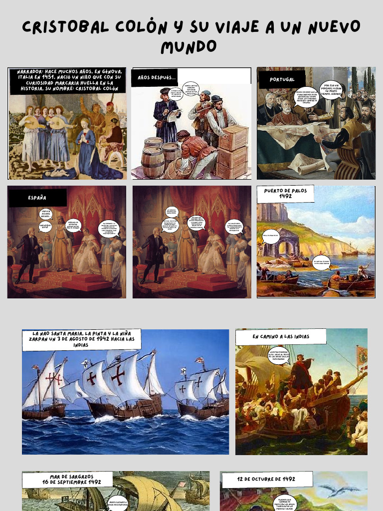 HISTORIETA CRISTOBAL COLON | PDF | Cristobal colon | Edad del descubrimiento