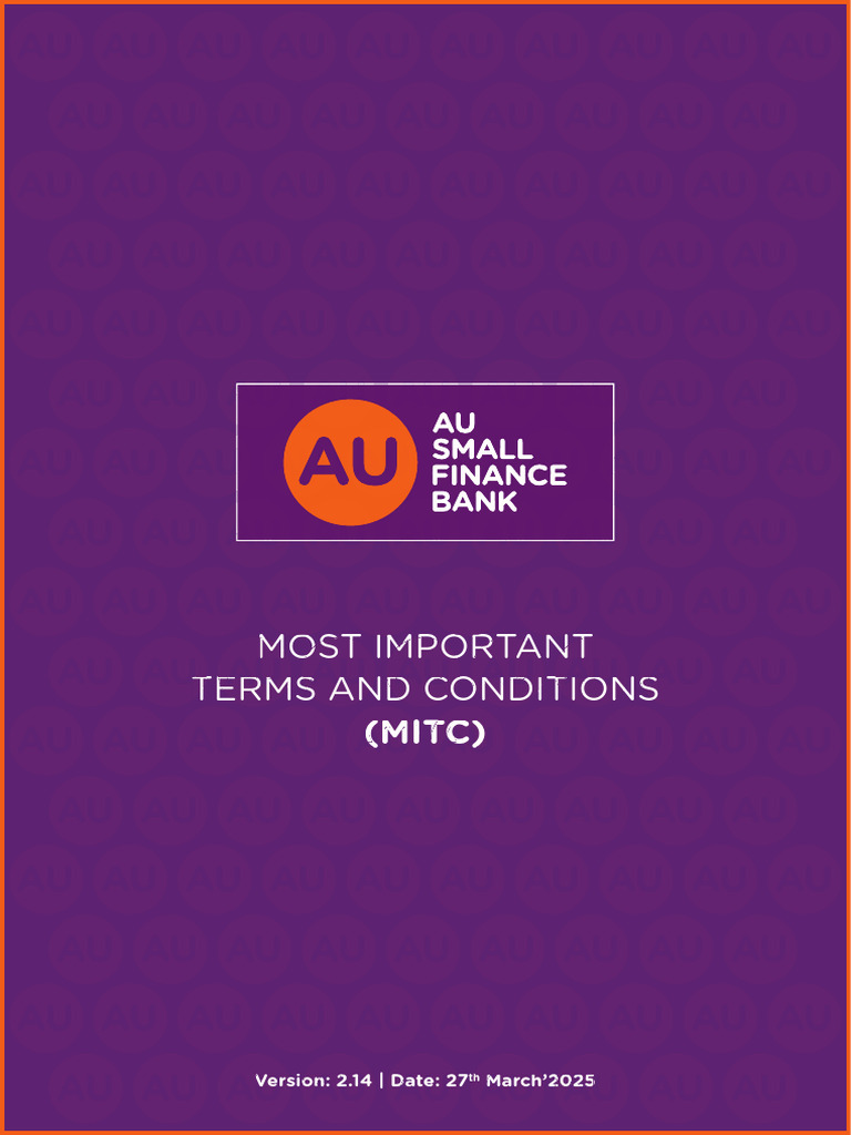 MITC (With Schedule of Charges) | PDF | Credit Card | Debit Card