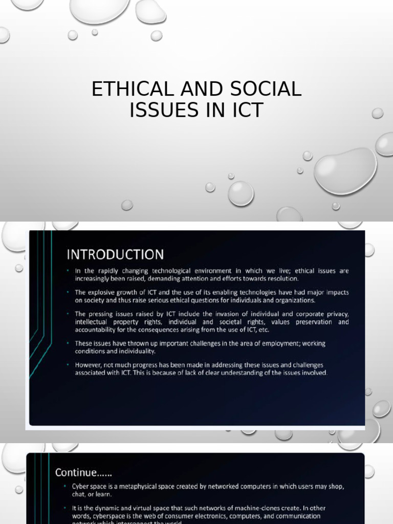 Ethical and Social Issues in Ict | PDF