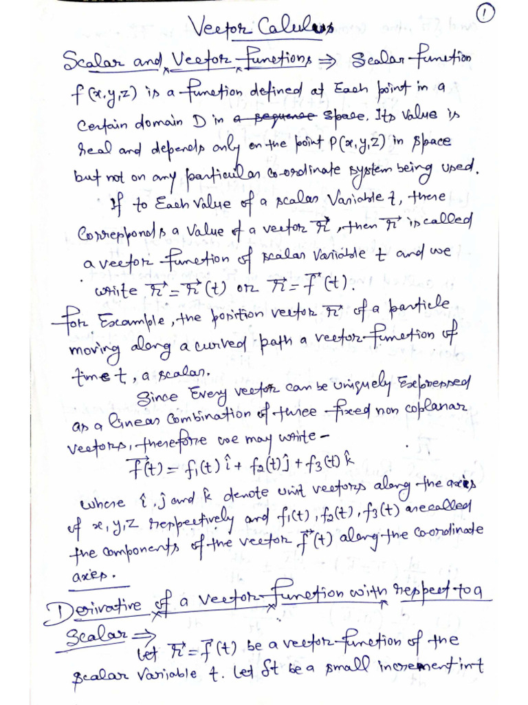 Vector Calculus | PDF