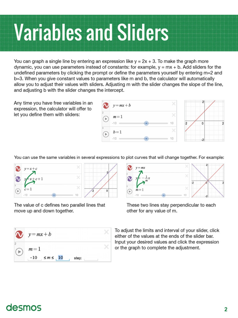 Desmos Guide3 | PDF