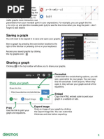 Desmos Calculator User Guide PDF | PDF | Trigonometric Functions | Inequality (Mathematics)