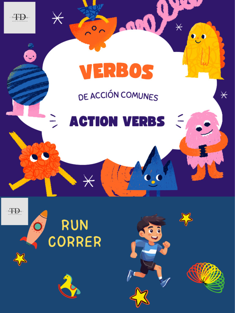 Verbos de Acción en Inglés: Ejemplos y Ejercicios | PDF