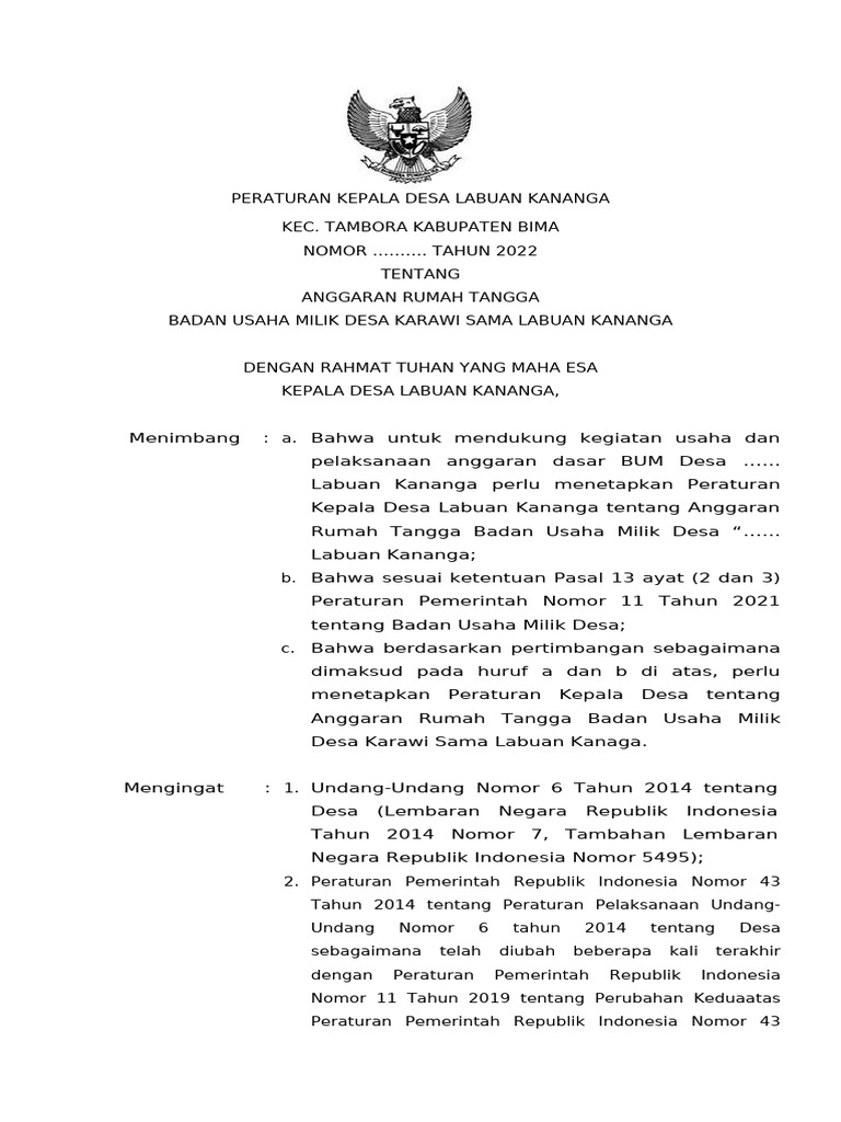 220204_Nusatani_Bumdes ART Baju Keta | PDF