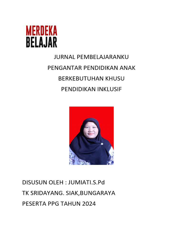 Jurnal Pembelajaranku Anak Berkebutuhan Khusus PPG Bujum | PDF