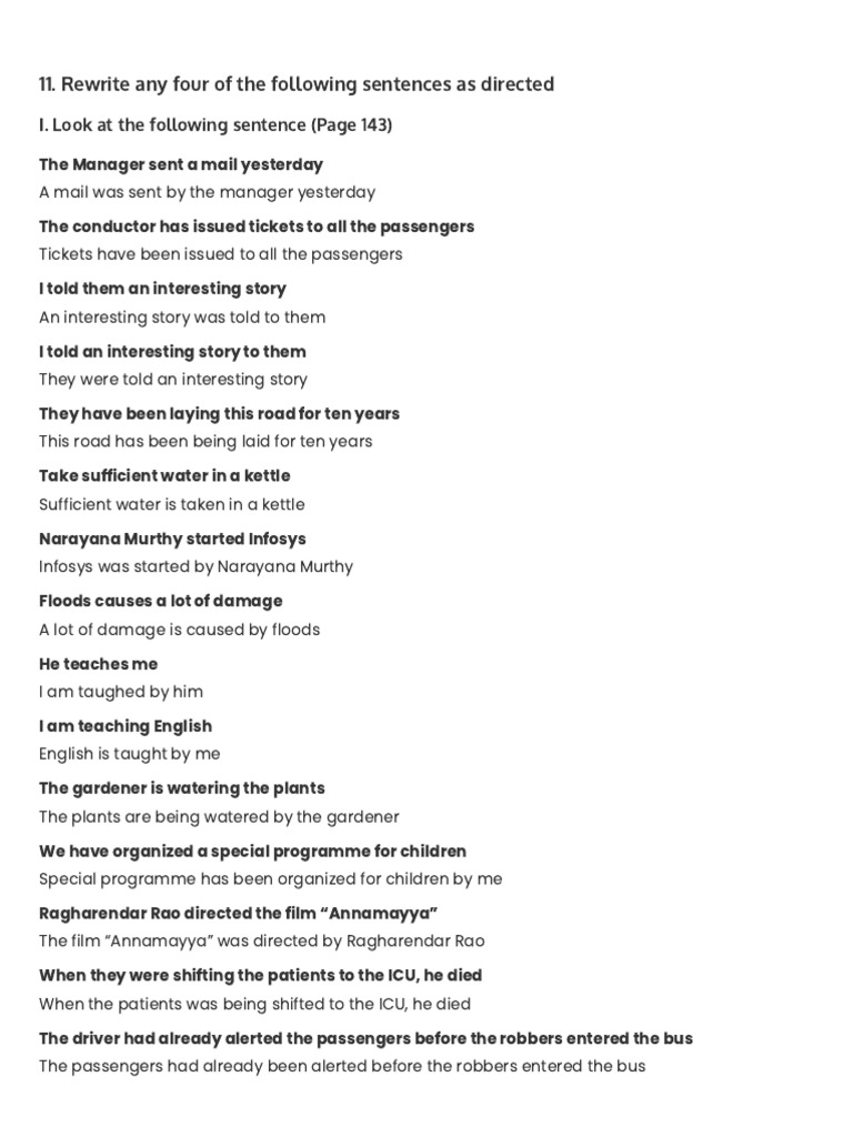 Active & Passive Voice Grammer Interactive English First Year ...