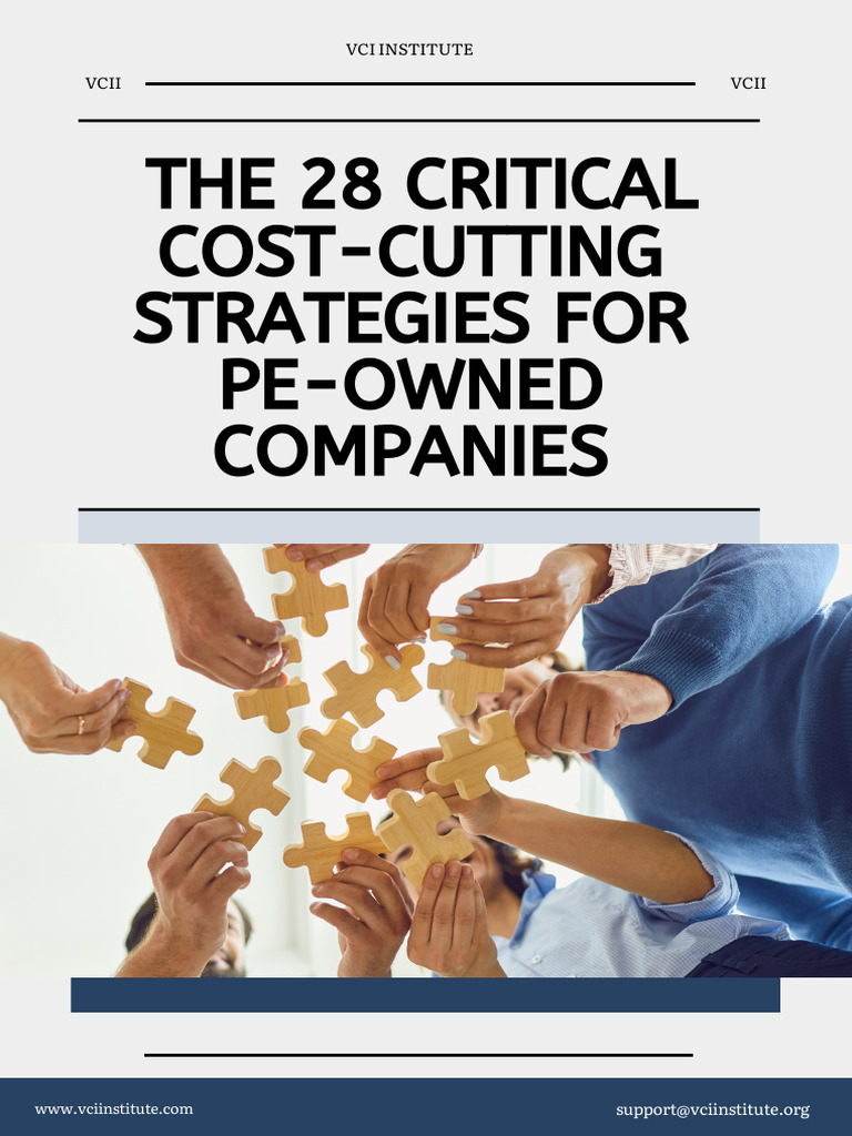 The 28 Critical Cost-Cutting Strategies For PE-Owned Companies | PDF ...