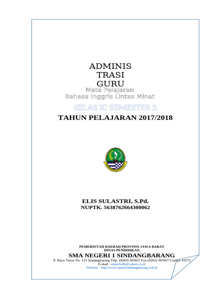 Program Kerja Guru | PDF