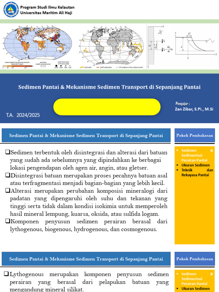 Mekanisme Transport Sedimen Pantai | PDF