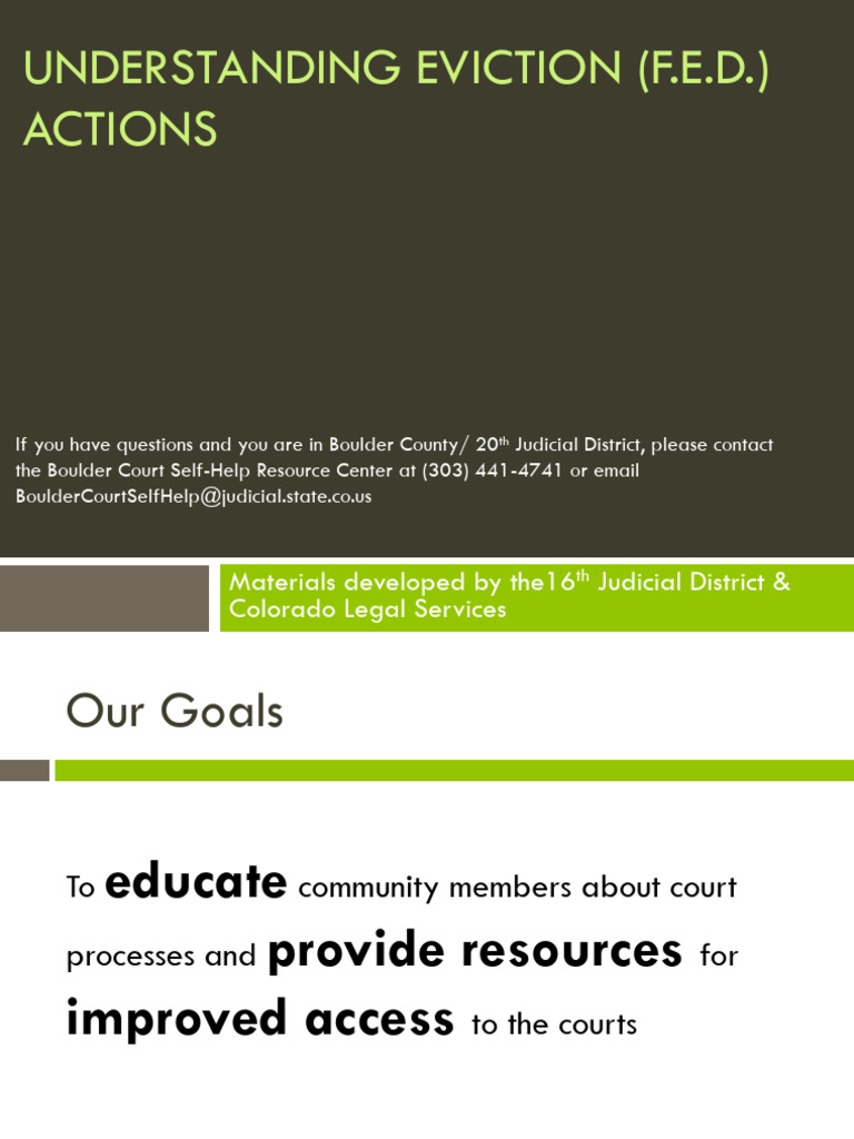 Understanding Evictions - Website Version - 070710 | PDF | Eviction ...