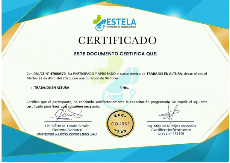 Tuesta Chacon Jordan Roger - T. Altura | PDF