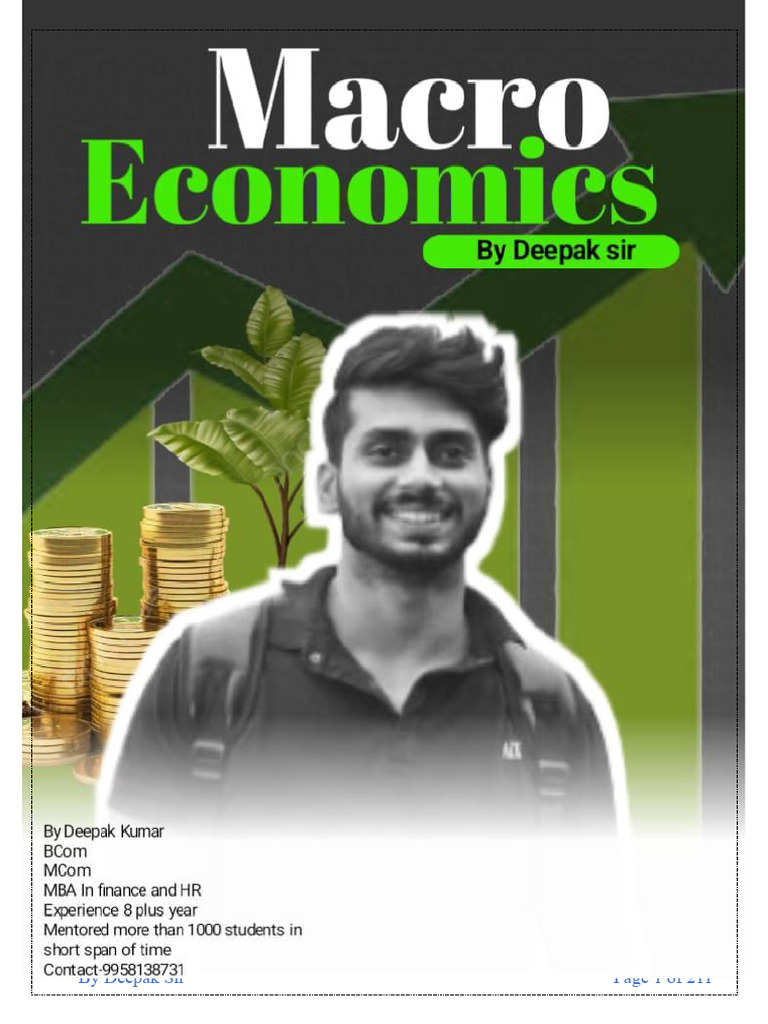 Macro Economics Books PDF | PDF | Macroeconomics | Economics