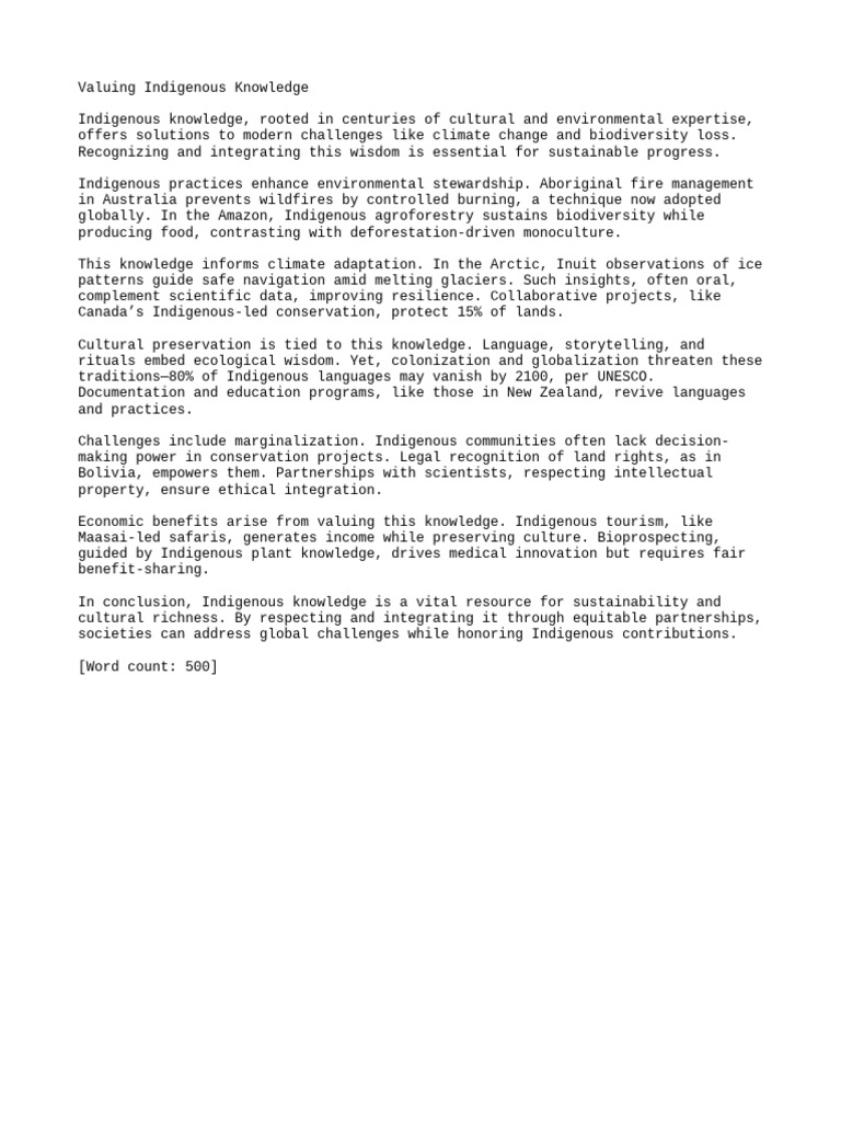 Indigenous Knowledge | PDF