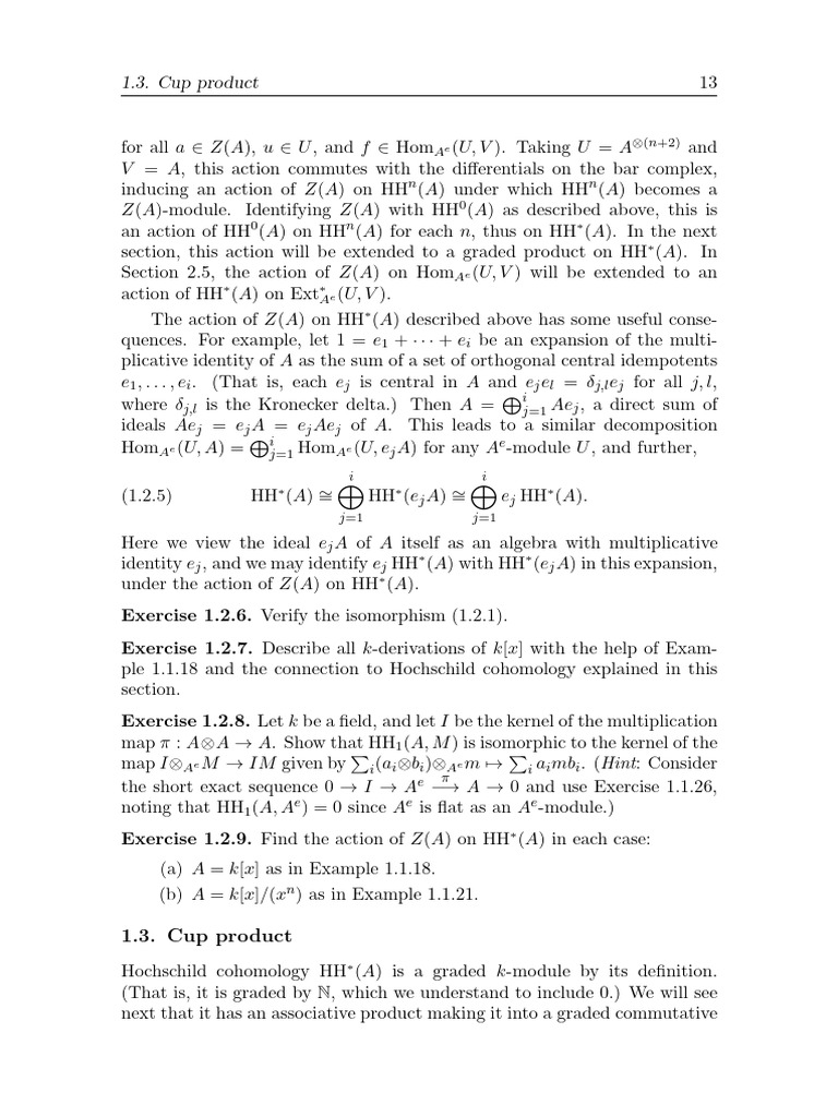 Sarah J. Witherspoon - Hochschild Cohomology For Algebras Short | PDF ...
