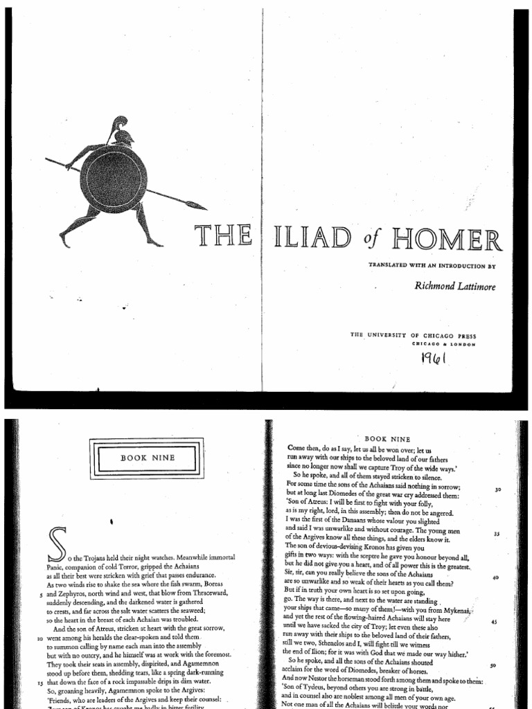 Iliad, Book IX | PDF