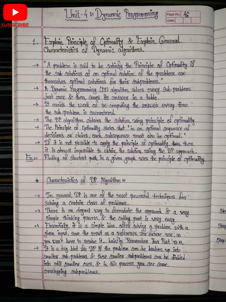 Ch.-4 - Dynamic Programming | PDF