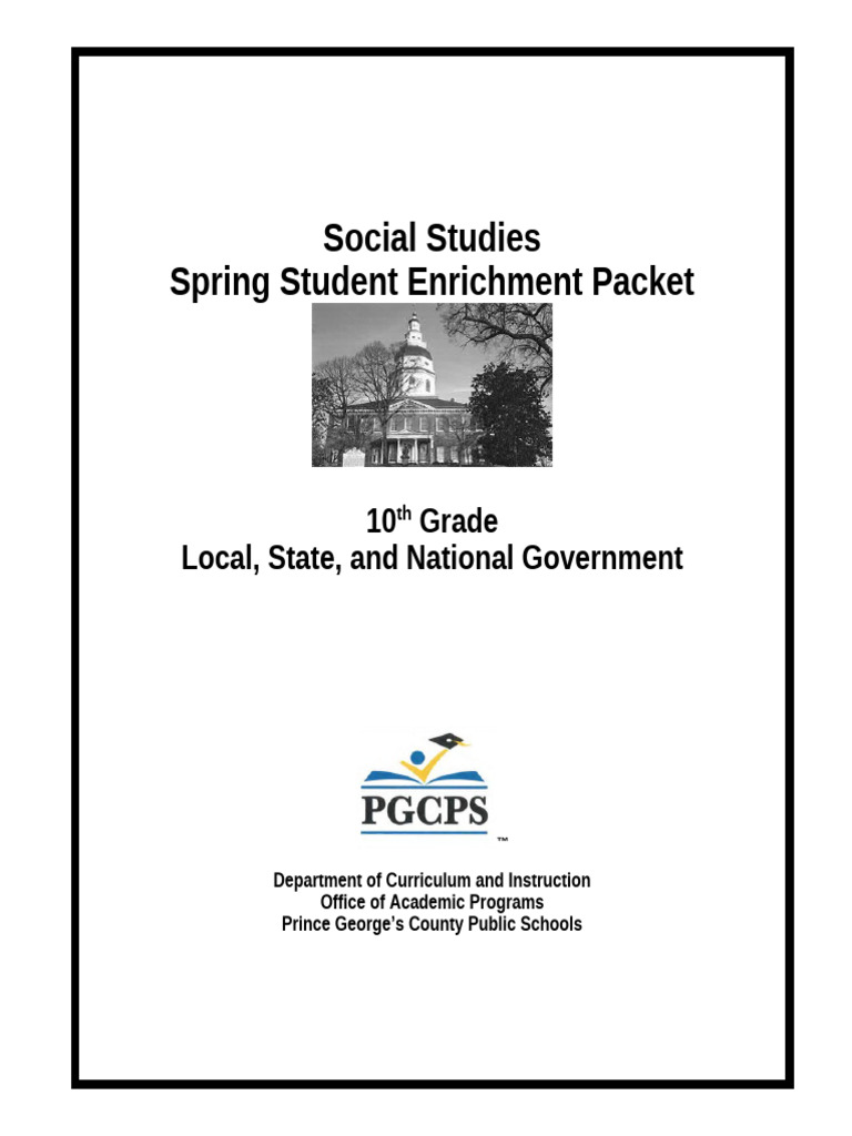 10th Grade Government Enrichment Guide | PDF | Supreme Court Of The ...