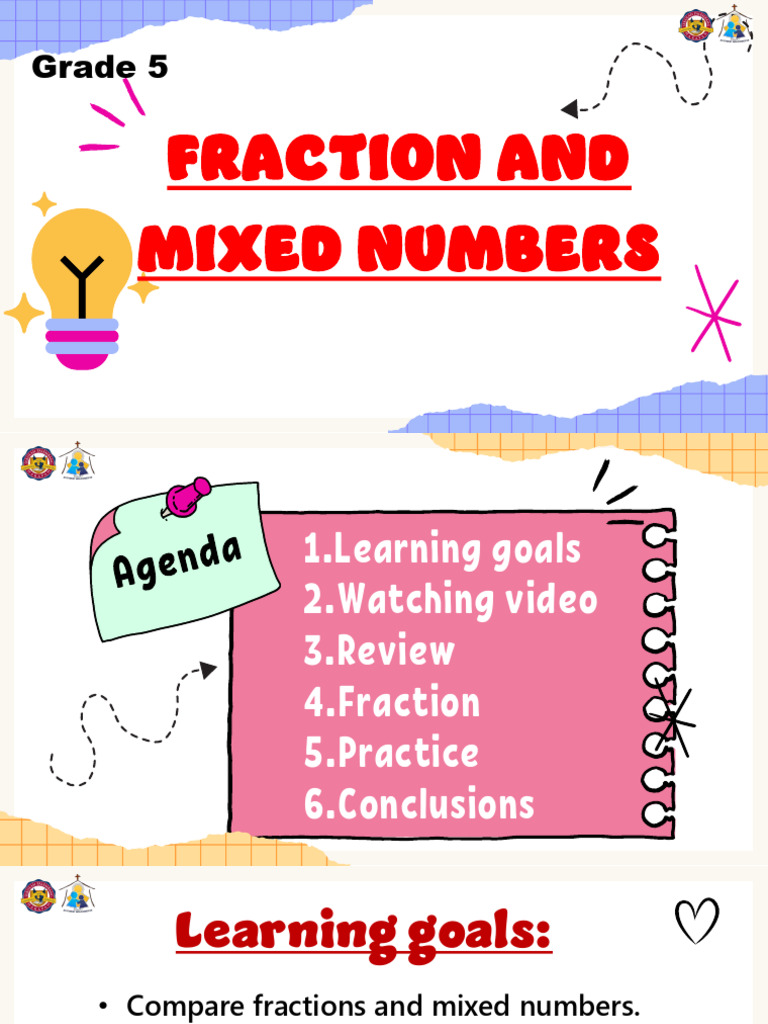 04. Comparing Fractions and Mixed Numberss | PDF | Lexicology | Algebra